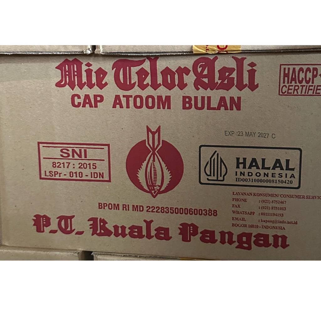 Jual Mie Telor Atoom Bulan / Atom Bulan 1 dus isi 20pc | Shopee Indonesia