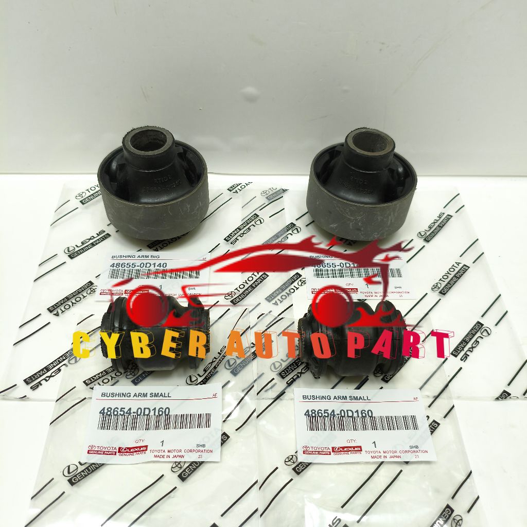 Jual Bushing Lower Arm Sayap Depan Besar Kecil 2 Set 4Pc Toyota All New ...
