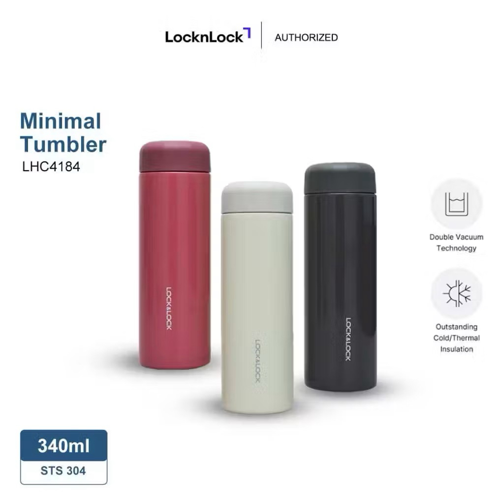 Jual Locknlock Minimal Tumbler 340 ml - LHC4184 - Lock n Lock Tumbler - Tumbler stainless ...