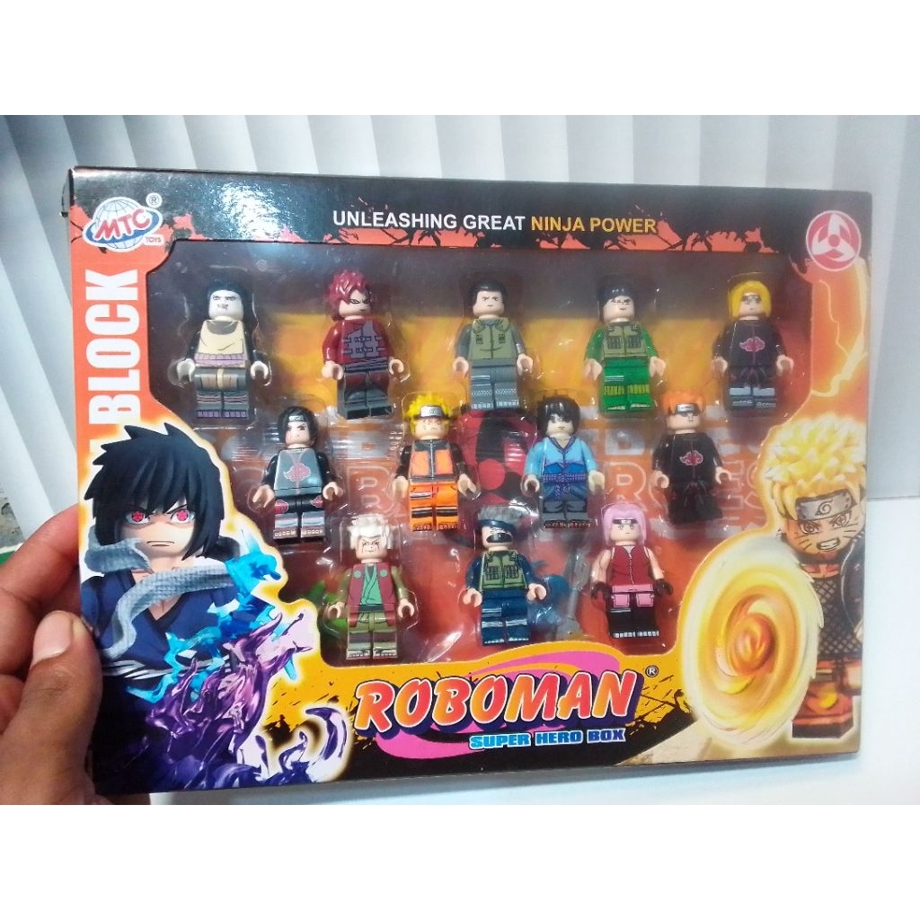 Jual Mainan Bricks Naruto Shinobi Set Isi 12 Pcs, minicraft, nin ja ...