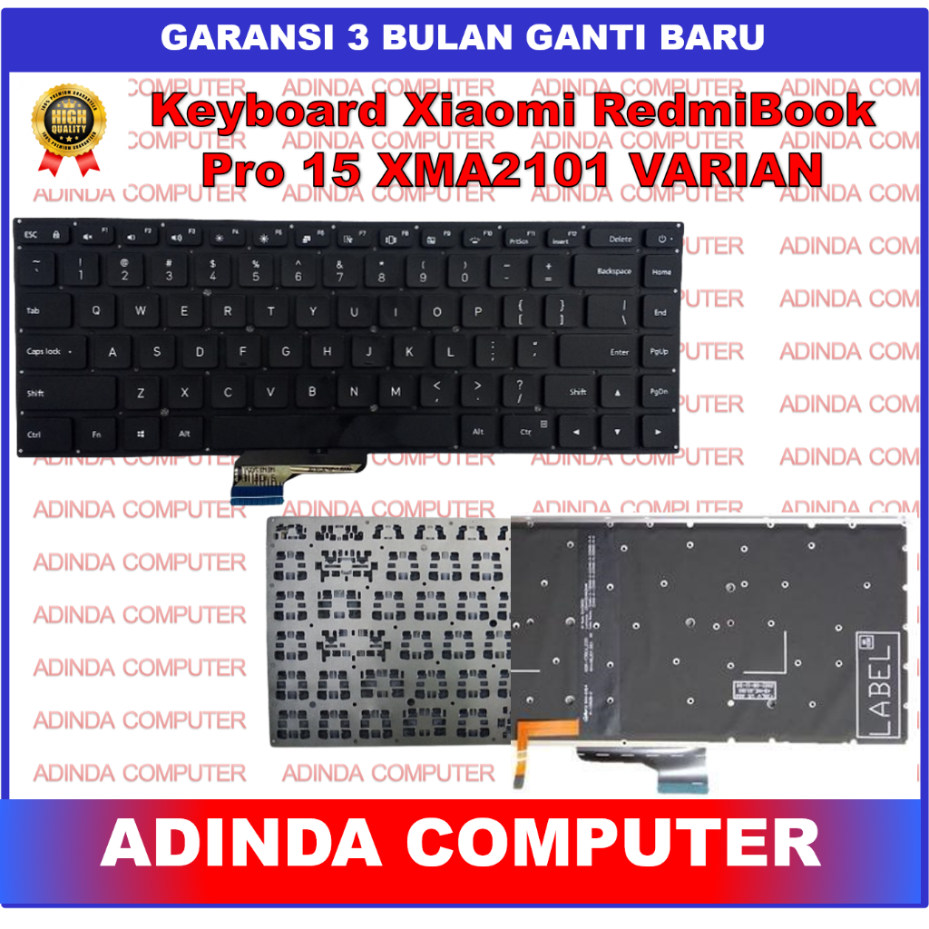 Jual Keyboard Xiaomi RedmiBook Pro 15 XMA2101 XMA2101-BW XMA2101-BN ...