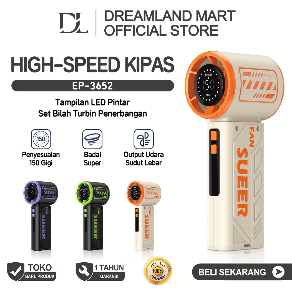 Jual DL New Speed 18000RPM Mini Kipas High-speed kipas 150 Gear Wind ...