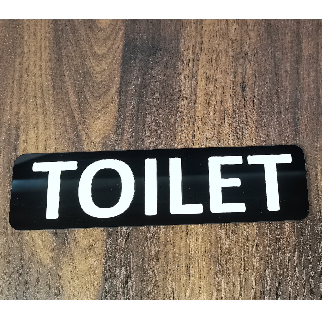 Jual sign signage papan penunjuk arah tanda lambang logo tulisan toilet ...