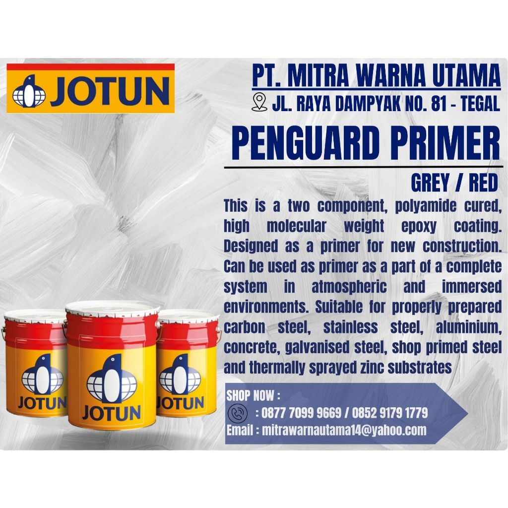 Jual Jotun Penguard Primer Grey 5 Ltr (Comp A + Comp B) | Shopee Indonesia