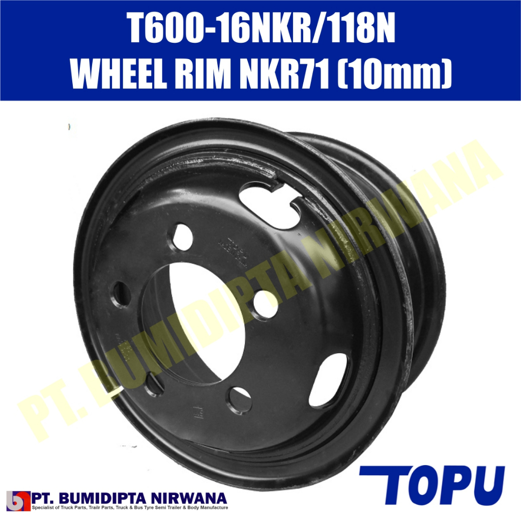 Jual Velg Truk Isuzu Elf NKR 71 Euro 2 - Merk TOPU Ukuran 600 Ring 16 ...