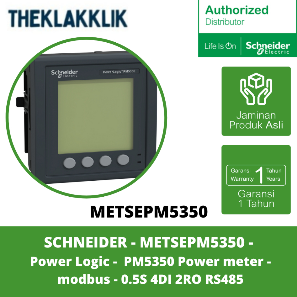 Jual SCHNEIDER - METSEPM5350 - Power Logic - PM5350 Power Meter ...
