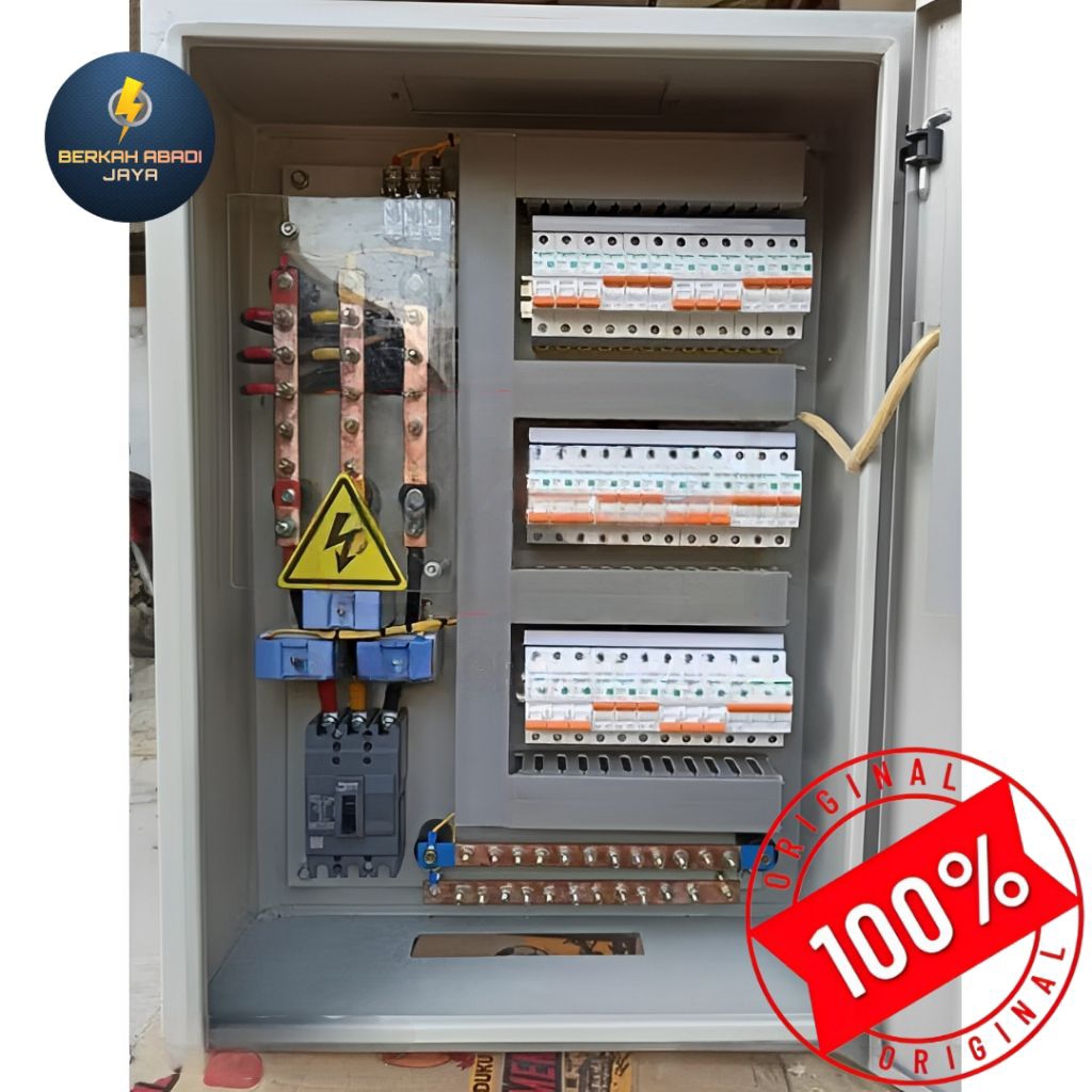 Jual panel distribusi 3phase 100a analog meter panel pembagi panel sdp ...