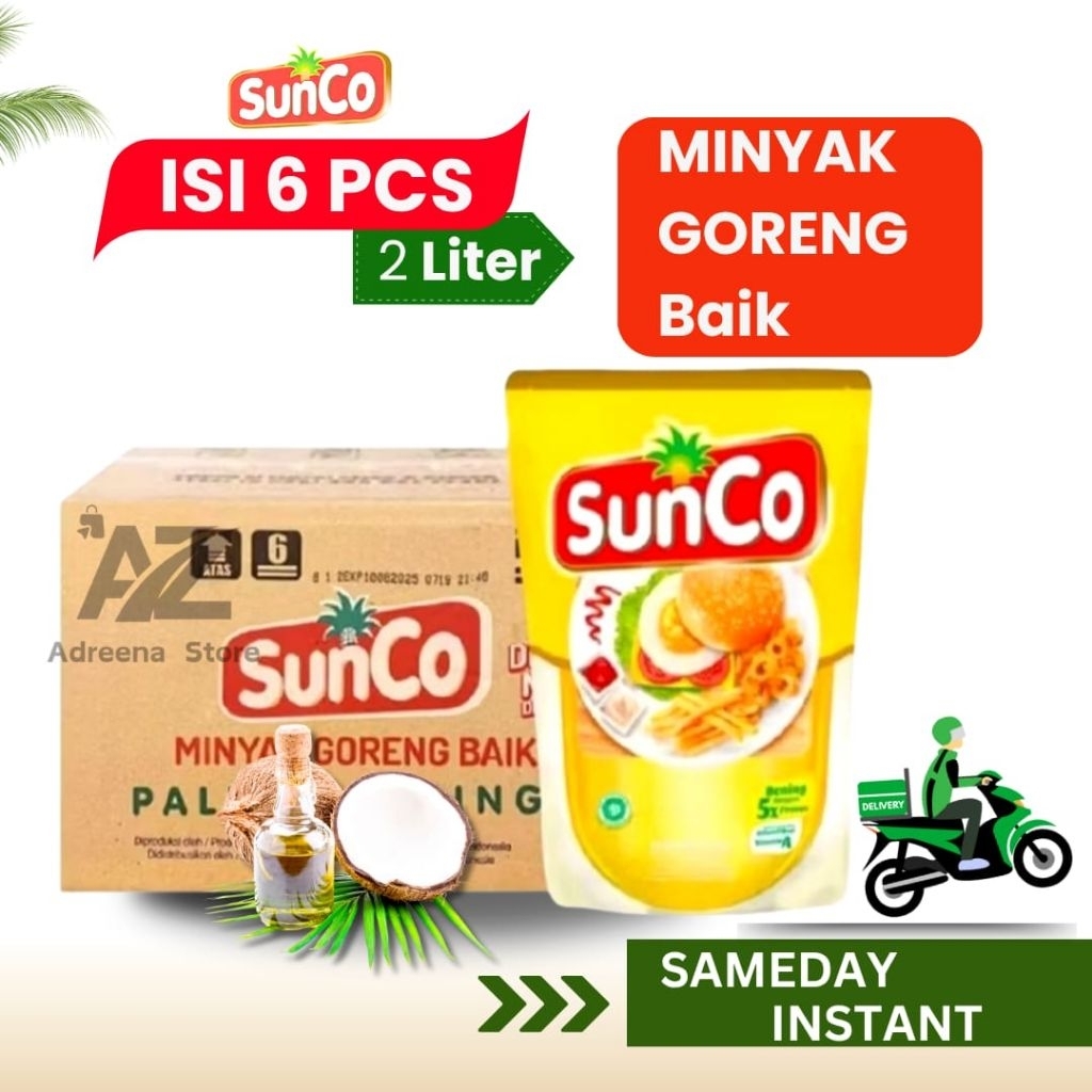 Jual Minyak Sunco 2L | Sunco 2 Liter | Sunco 1 dus isi 6 | Shopee Indonesia