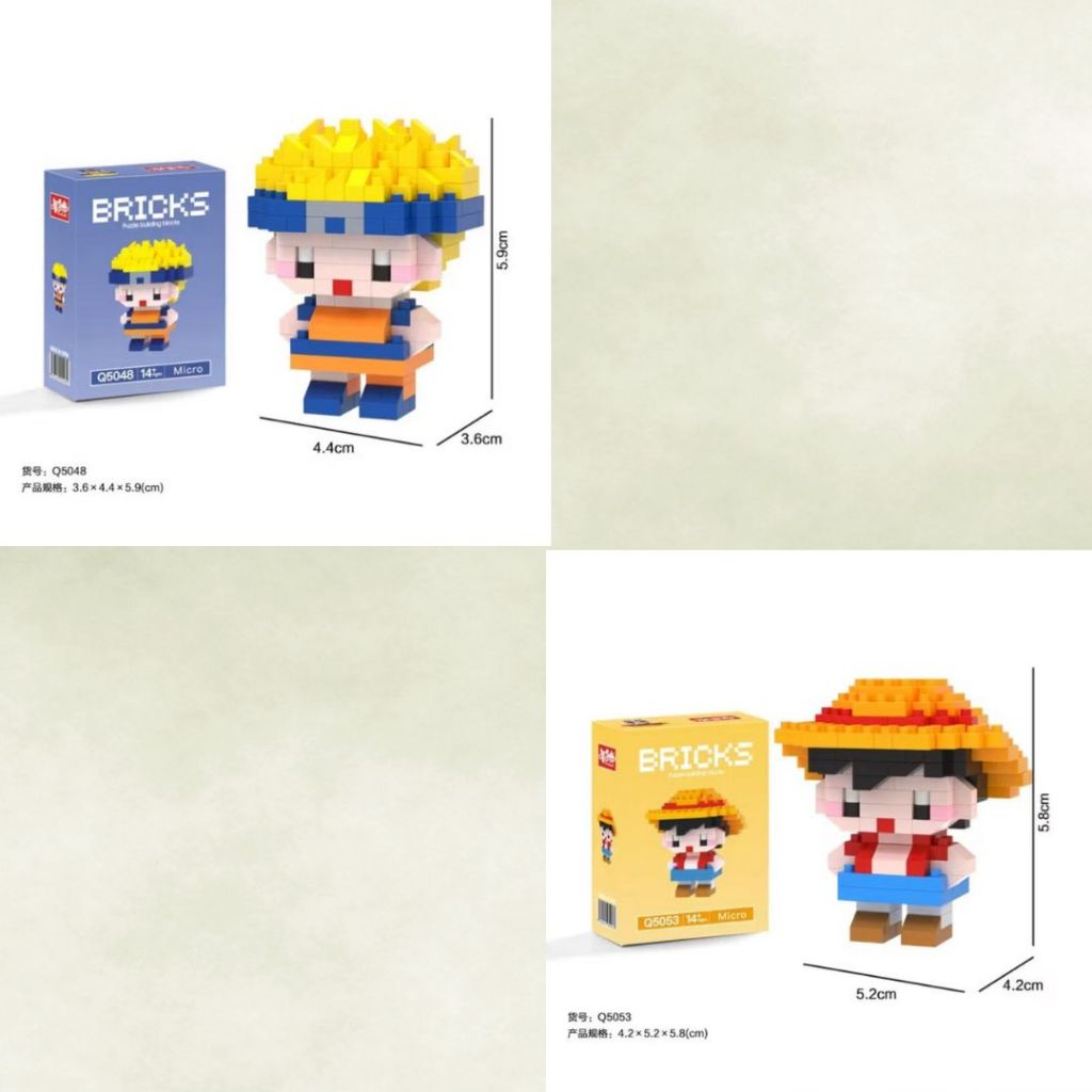 Jual BRICKS NANO / MAINAN BALOK ANIME / NARUTO / LUFFY (KODE Q ...
