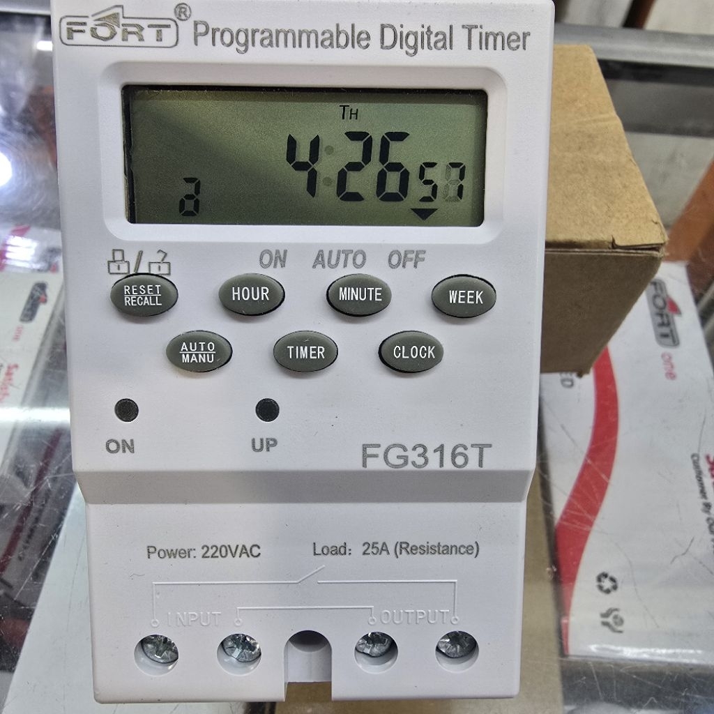 Jual FORT TIMER DIGITAL WEEKLY FG-316T 220-240VAC FG316T | Shopee Indonesia