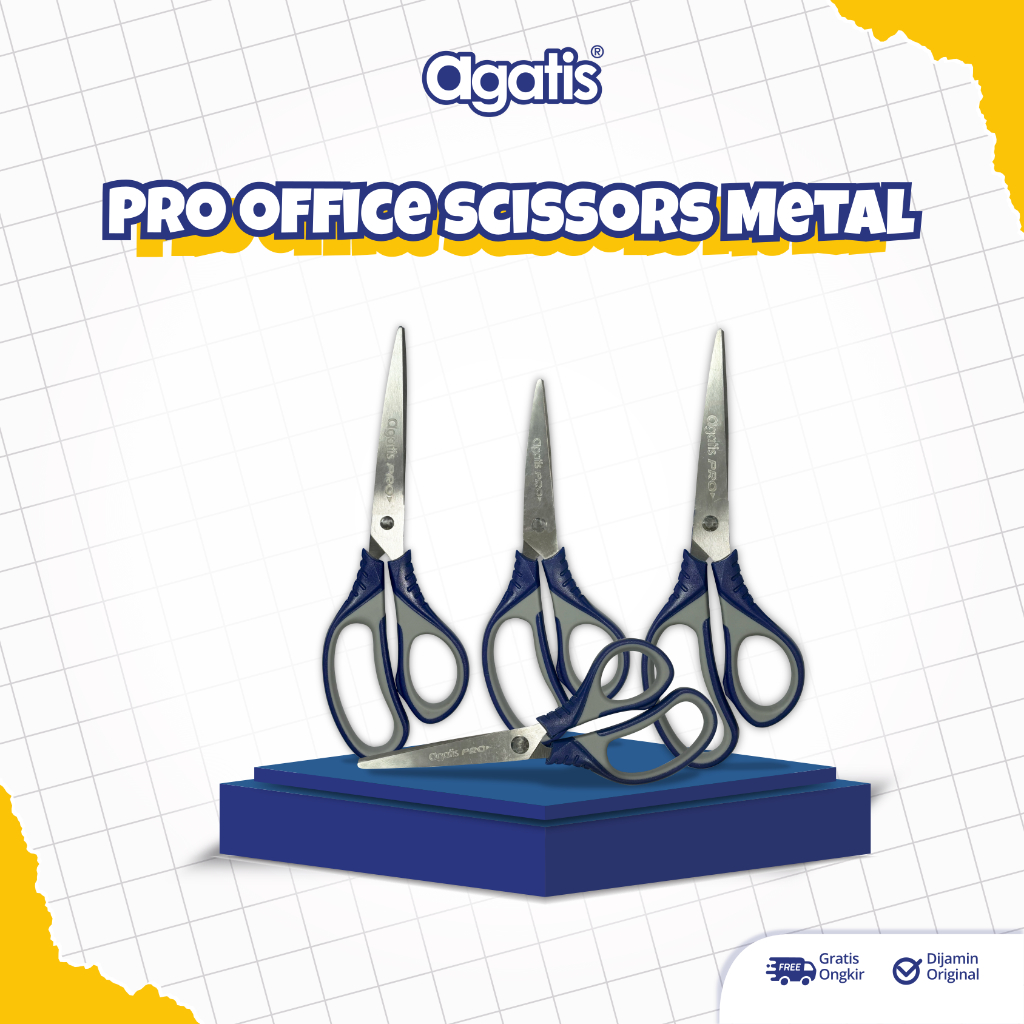 Jual AGATIS Gunting Serbaguna Stainless Anti Karat Nyaman di Genggam ...