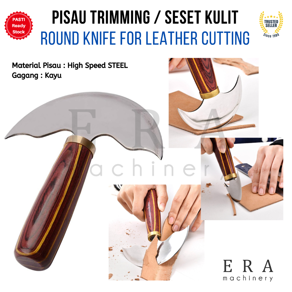 Jual pisau seset kulit round knife for leather cutting pisau trimming ...