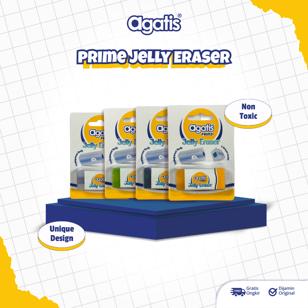 Jual AGATIS - Penghapus Pensil 2B - Jelly Eraser Lucu [Prime Series ...