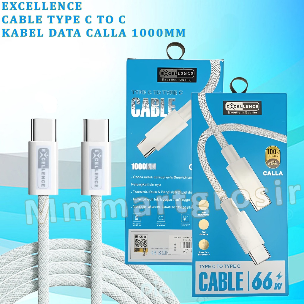 Jual Excellence Cable / Kabel Data Calla / Kabel Data Type C To C / Uk ...
