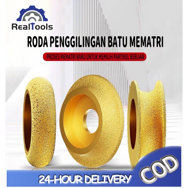Jual 【BIAS COD】RealTools 10mm Mata Pinggul Bevel Granit Bullnose Emas ...