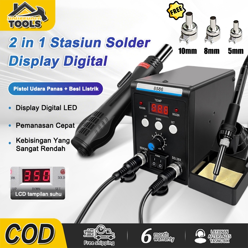 Jual Solder Uap Blower Stasiun Solder Digital Display Hot Air Solder ...