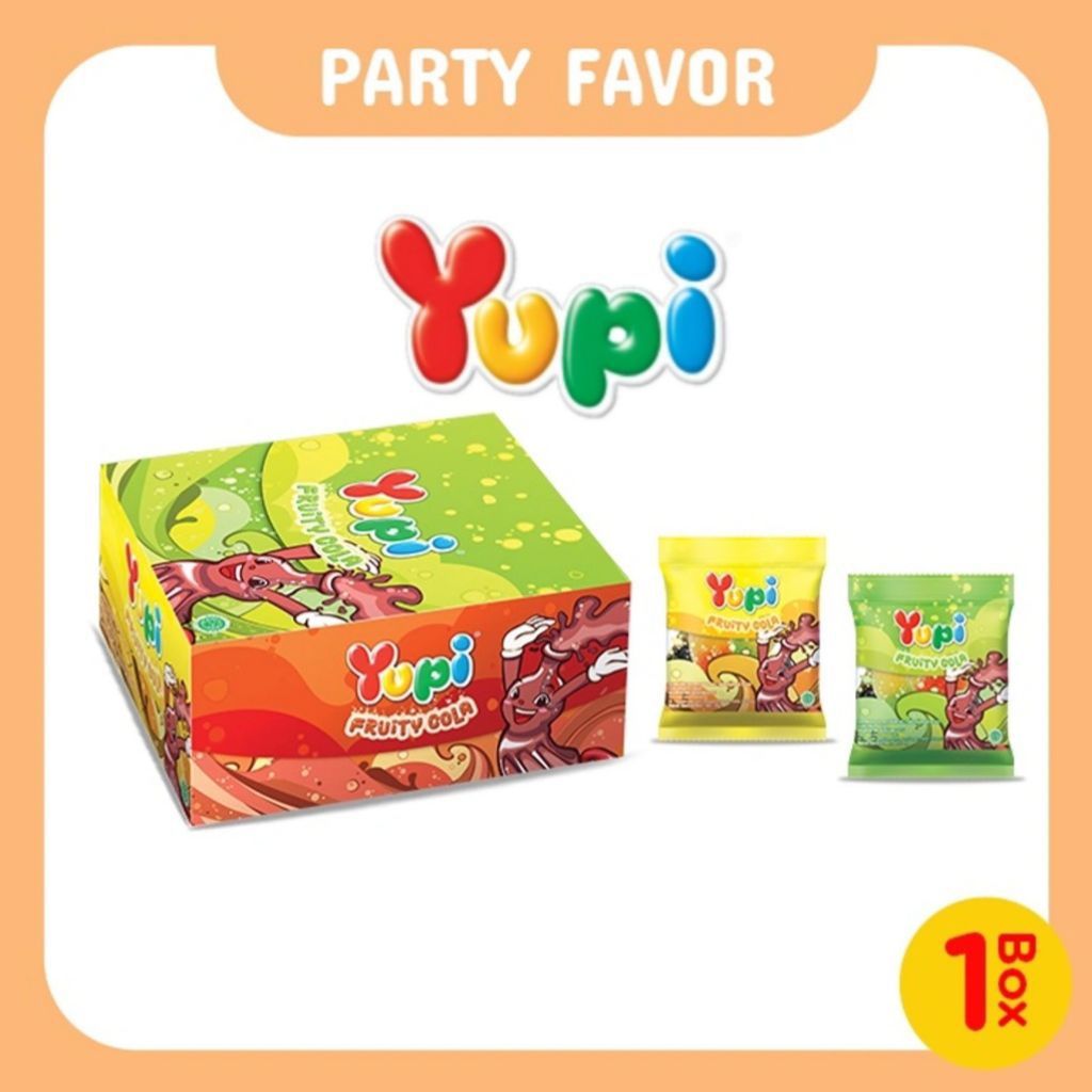Jual Permen YUPI COLA FRUITY 1 Box isi 24 Gummy Candy | Shopee Indonesia