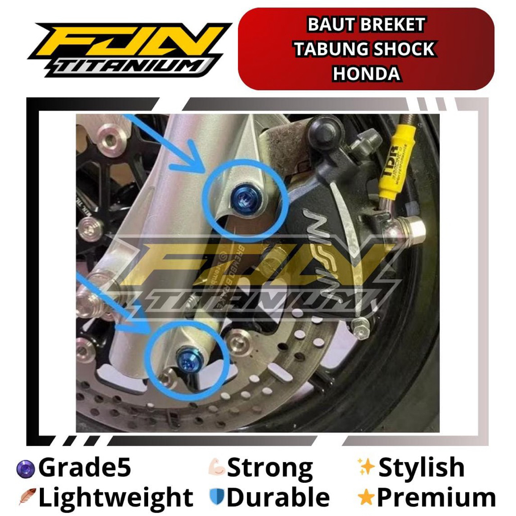 Jual [Grade5] BAUT BREKET TABUNG SHOCK BEAT SCOPPY STYLO VARIO GENIO ...