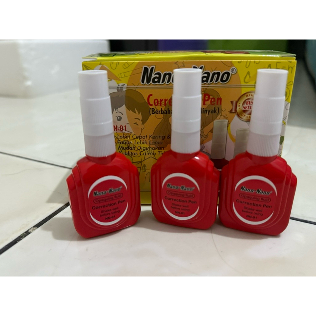 Jual Tip Ex Cair / Correction Pen , Merek Nano-Nano ( 1 Buah ) | Shopee ...