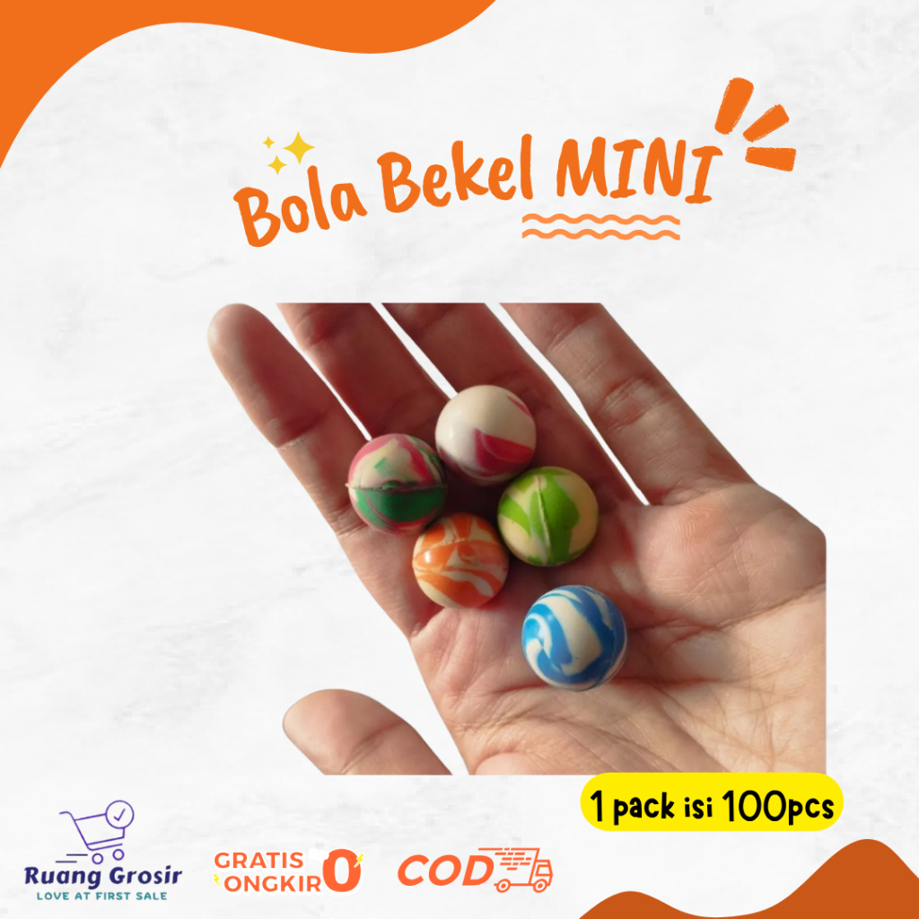 Jual Bola Bekel Mantul Mini isi 100pcs | Shopee Indonesia
