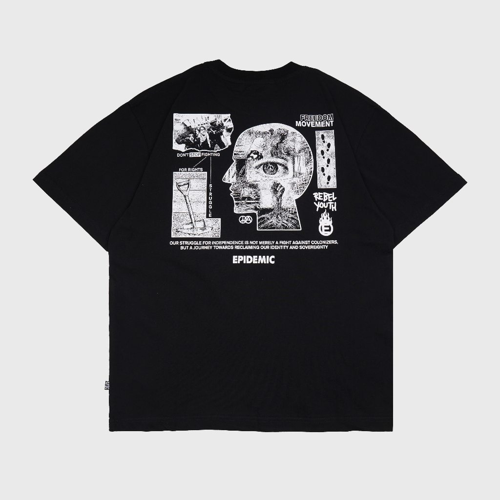 Jual Epidemic T-Shirt American Cotton 20s Movement Black | Shopee Indonesia