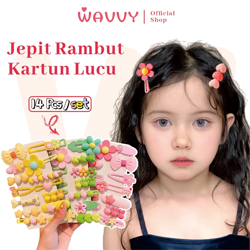 Jual Wavvy Jepit Rambut Gadis-gadis Baru Korea Jepit Rambut Kartun Lucu ...