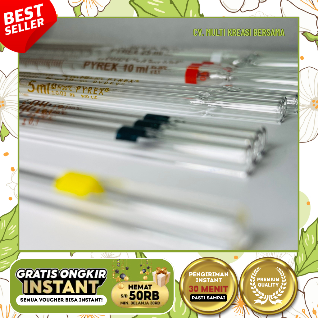 Jual PIPET UKUR PYREX / MEASURING PIPETTE PYREX / PIPET UKUR 1 ML ...