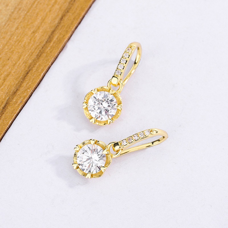 Jual Anti Karat Anting Couple Lapis Emas Permata Anting Berlian Wanita ...