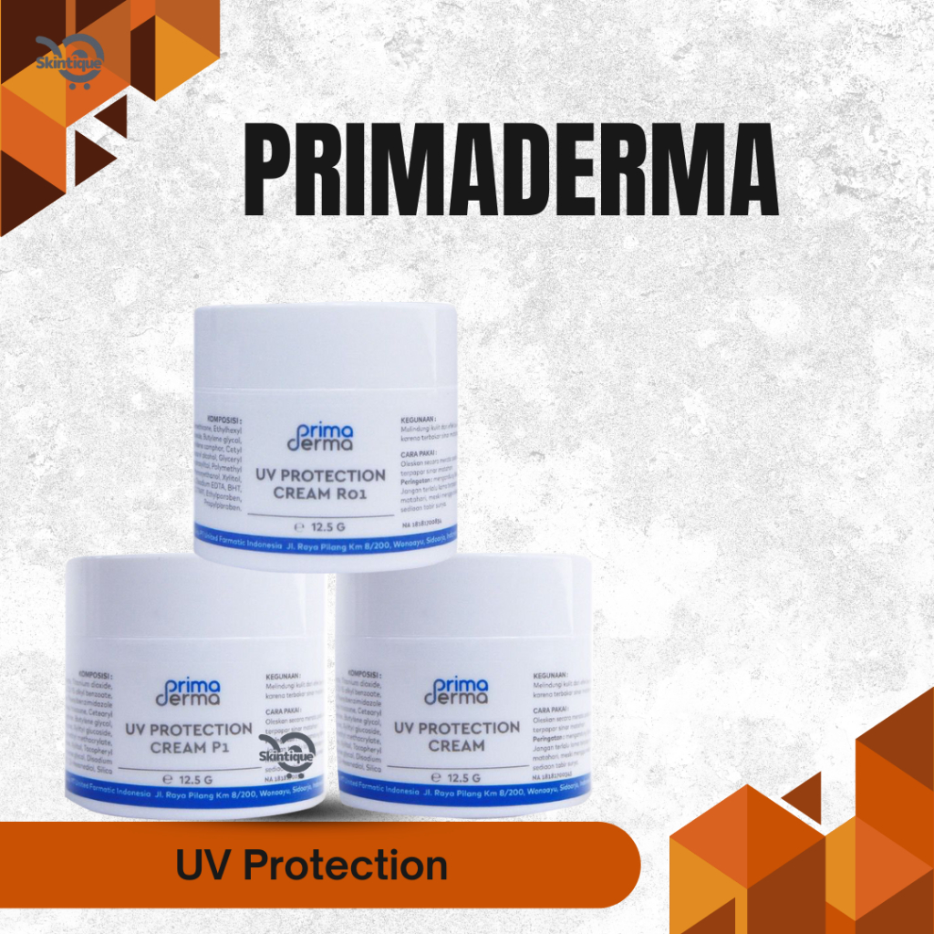 Jual PRIMADERMA UV PROTEC PUTIH PINK COKLAT / PRIMADERMA NEW PACKING ...