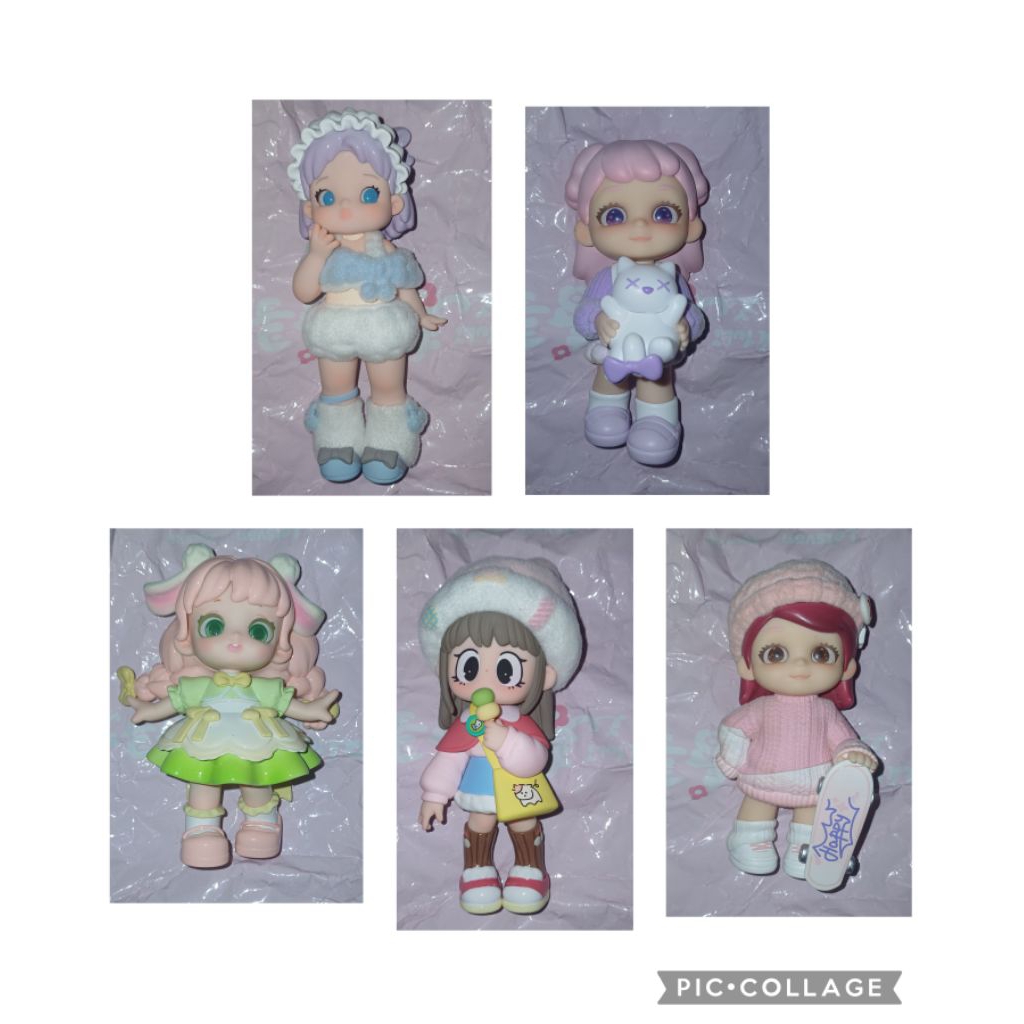 Jual selected blind box figur kacang mini bean (honey, meatball, woow ...