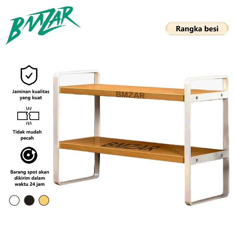 Jual BMZAR Rak Desktop Storage Rak Buku Storage Rak Meja Stationery Rak ...