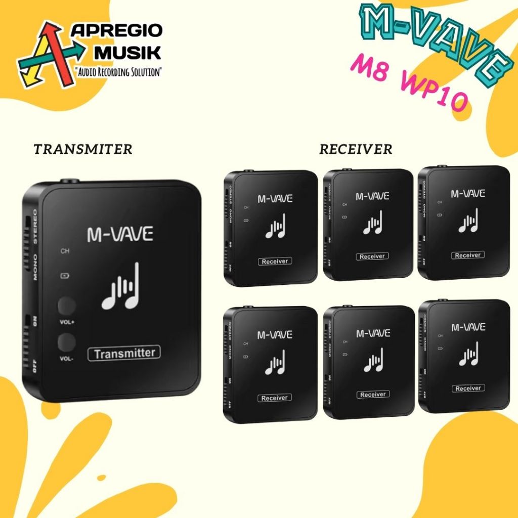Jual M-VAVE Mvave M8 WP10 WP-10 WP10 receiver transmiter earphone Ear ...