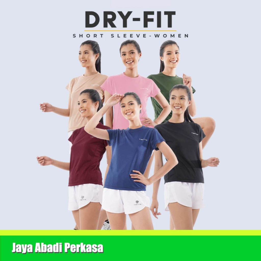 Jual Kaos Olahraga Running Dry Fit Baju Lari Wanita Gym Pakaian Sport ...