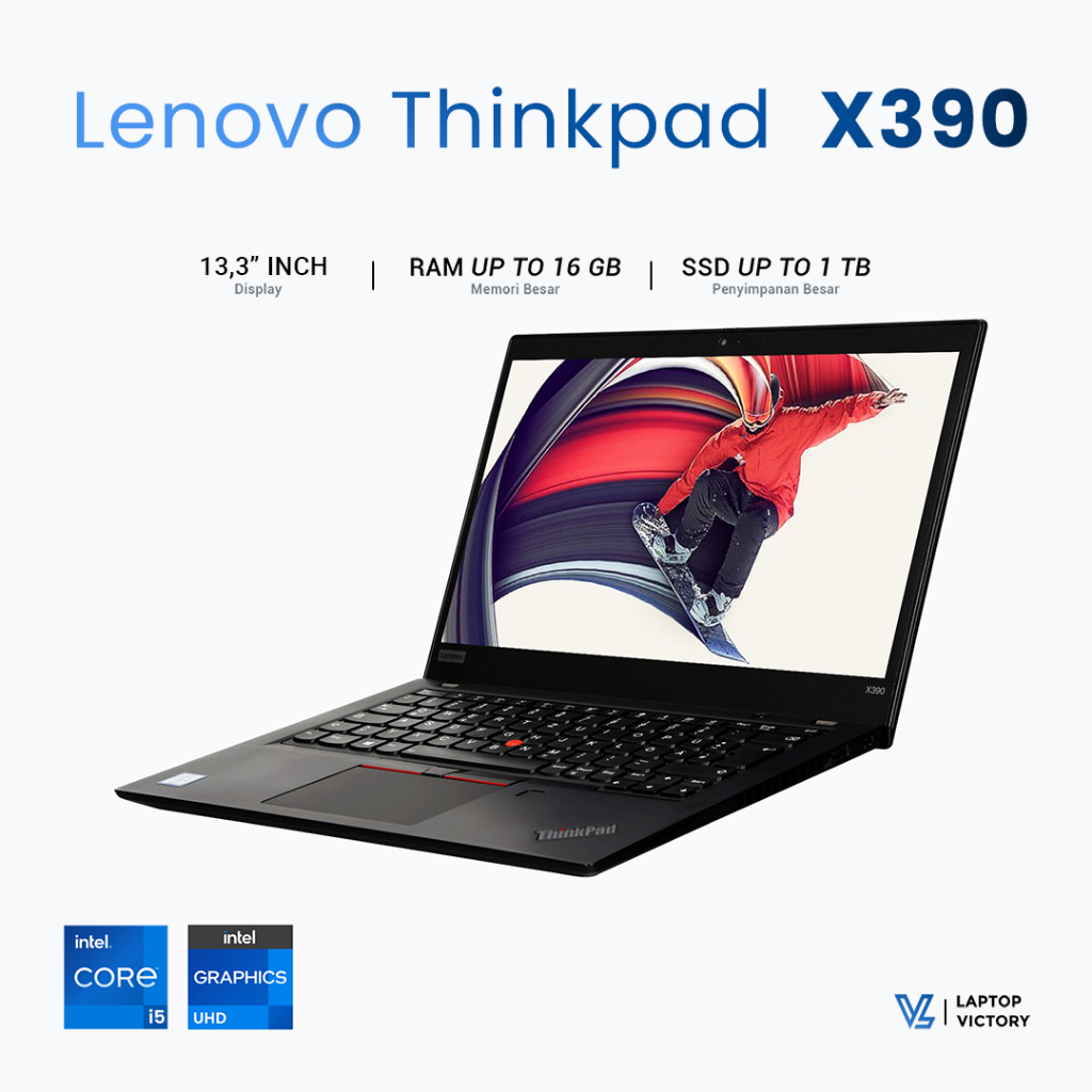 Jual Lenovo X390 i5 8th Gen RAM 16GB | Laptop Kerja | Coding | Kantoran ...
