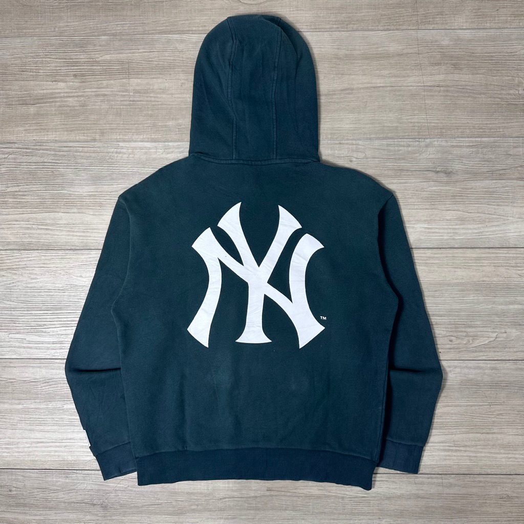 Jual Hoodie MLB NY Big Logo second Thtift | Shopee Indonesia