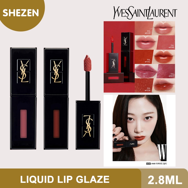 Jual SHEZEN -YSL Liquid Lipstick Yves Saint Laurent Vinyl Cream Lip Stain YslLip Gloss 2.8ml ...