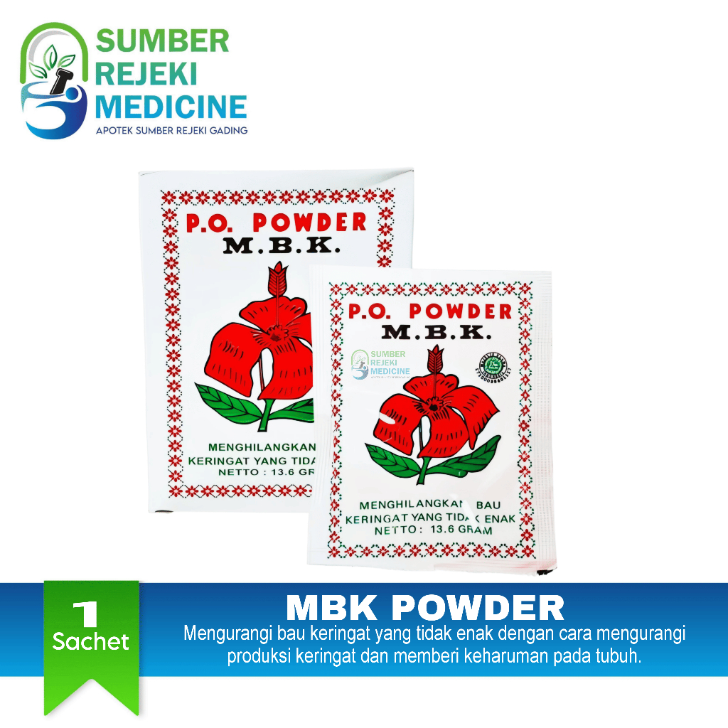 Jual Mbk Powder Putih (1 sachet) Meringankan bau keringat | Shopee ...