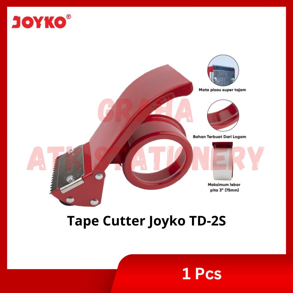 Jual [1 Pcs] Tape Cutter Besi Joyko TD-2S / Tempat Lakban Isolasi Besi ...
