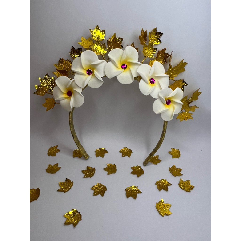 Jual Bando Mahkota Bunga Bali / Aksesoris Tari daun paya | Shopee Indonesia