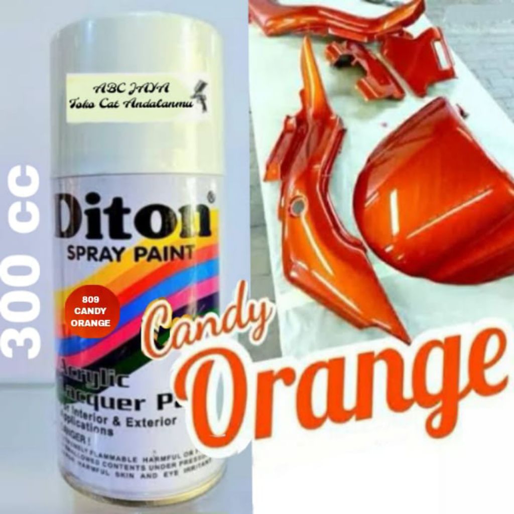 Jual Cat Pilok Diton Spray Paint 809 Candy Orange 300ml Candytone Cendi ...