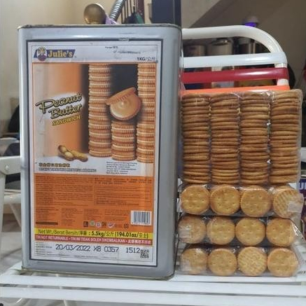 Jual BISKUIT KACANG SKIPPY / JULIES PEANUTS BUTTER BISCUIT MALAYSIA ...