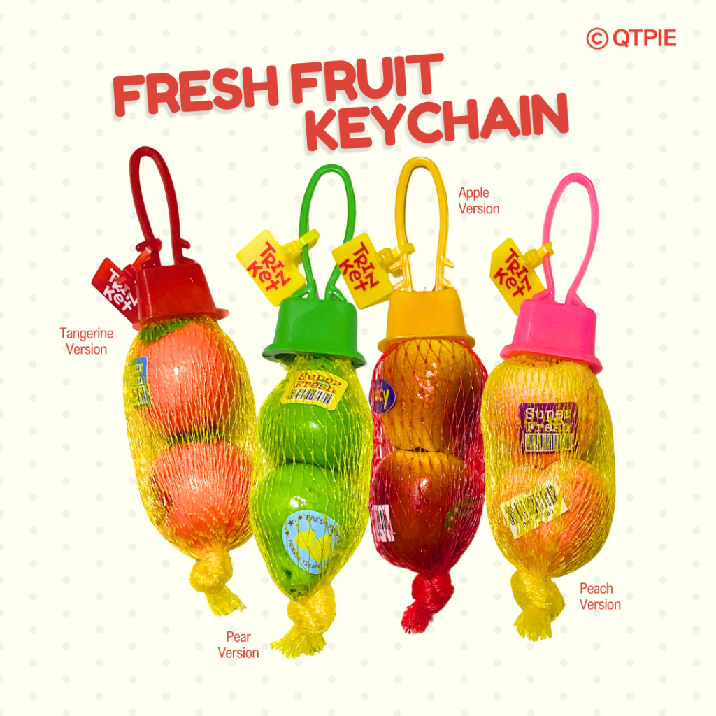 Jual QTPIESTUDIO x TRINKET TREATS | FRUIT BAGCHARM KEYCHAIN GANTUNGAN KUNCI BUAH JERUK APEL PEAR ...