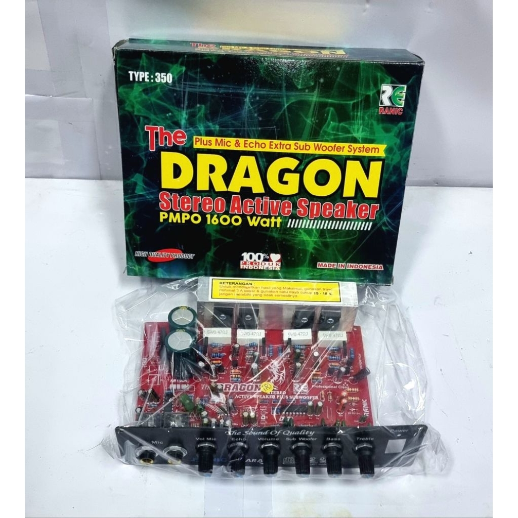 Jual [READY]Kit speaker Active Dragon Mic Echo Subwofer Ranic type(350 ...