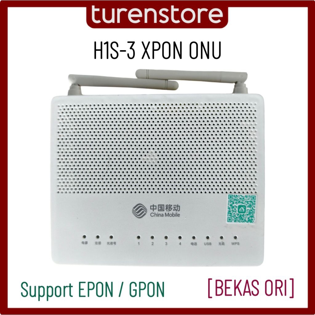 Jual ONT ONU XPON H1S-3 bisa EPON atau GPON support semua OLT support ...