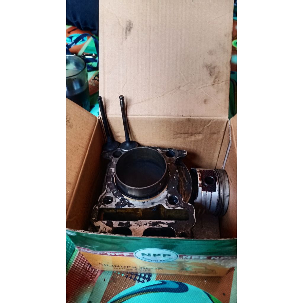 Jual Blok seher + 2 payung klep + boring mio bore up 52 standar harian ...