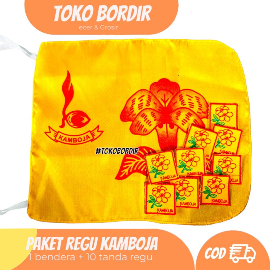Jual Paket regu pramuka kamboja ( 1 bendera regu + 10 tanda regu ...