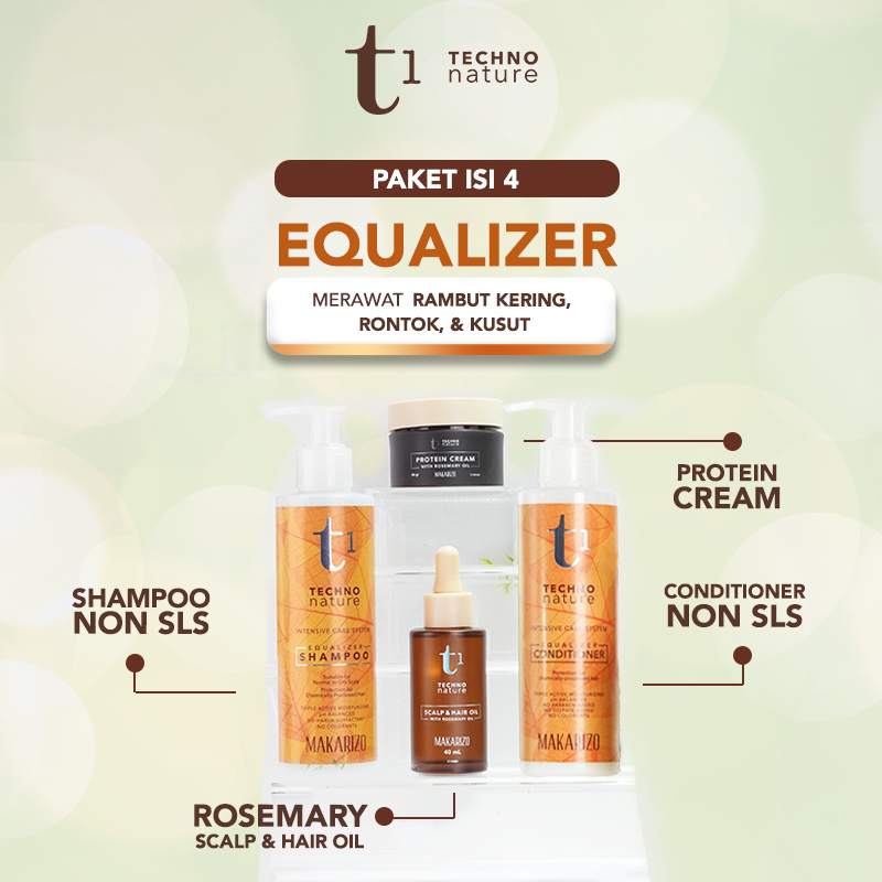 Jual PAKET ISI 4 - Makarizo T1 Techno Nature Rosemary Scalp & Hair Oil ...