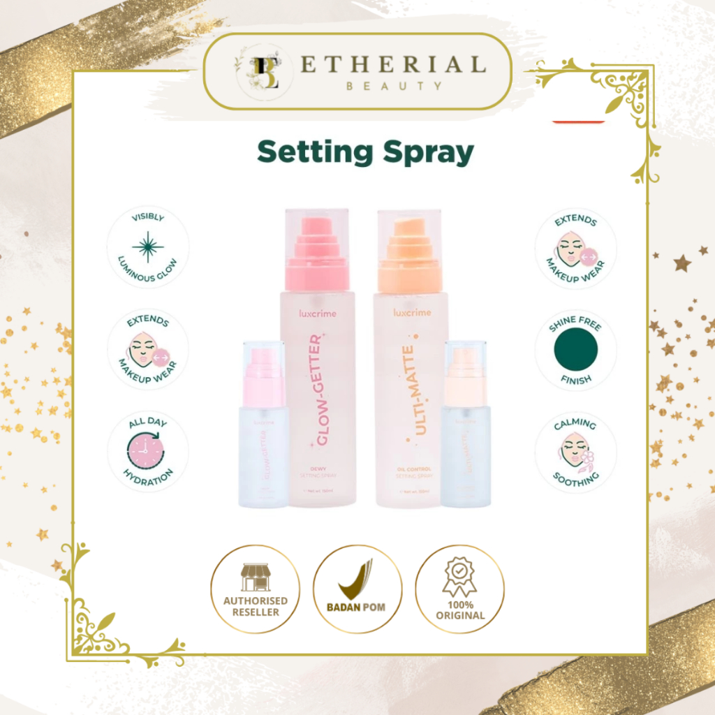 Jual LUXCRIME SETTING SPRAY 50ML/150ML | Shopee Indonesia