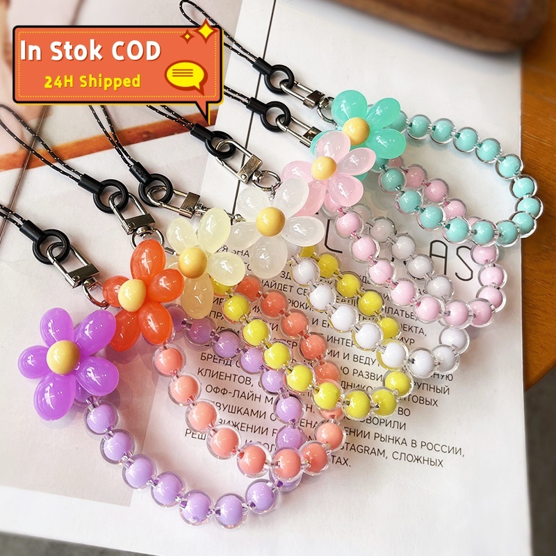 Jual 【Ready】Telepon Lanyard Portabel Ins Handmade Manik-Manik Kristal ...
