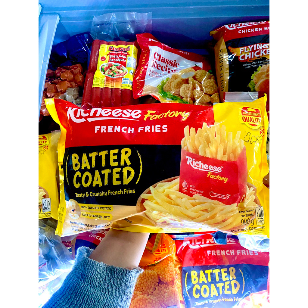 Jual RICHEESE French fries batter 900gr / kentang richeese frozen ...